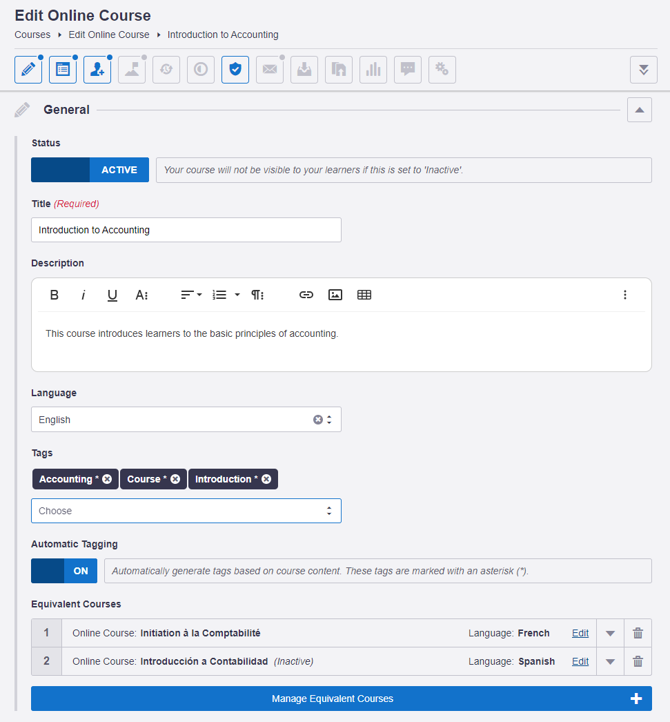 Course Equivalencies – Absorb Help Center