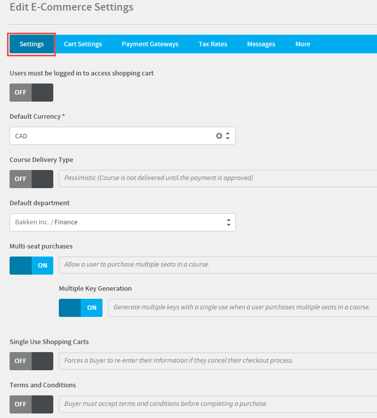 Configuring E-Commerce – Absorb Help Center