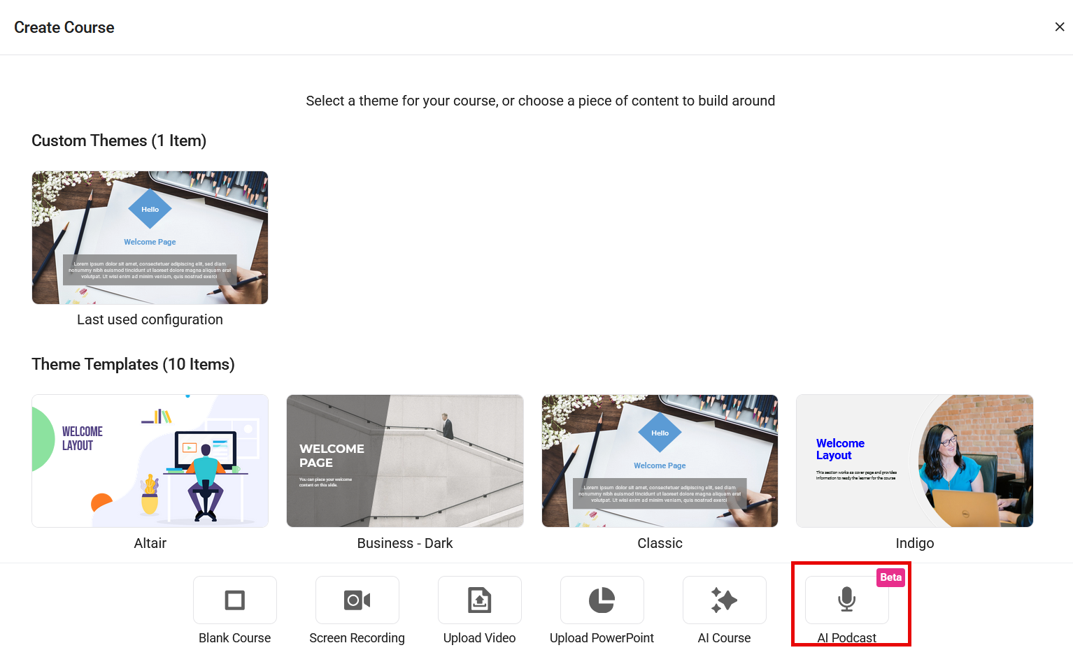AI Podcasts and Scenarios in Absorb Create – Absorb Help Center