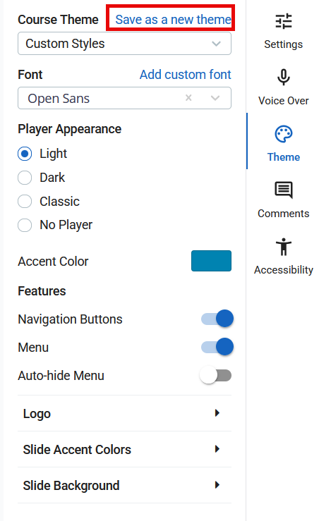 Custom Themes in Create AI – Absorb Help Center